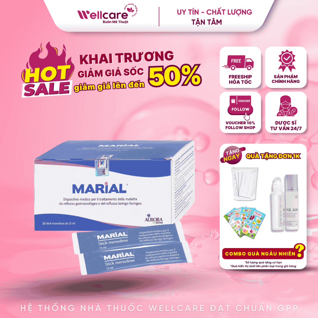 [GENUINE ITALY] MARIAL reflux reducing Gel Box of 20 anti-reflux packs ...