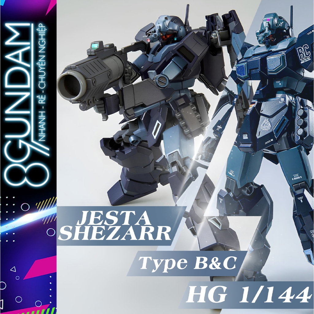 HG J4 JESTA Fighter Assembly Model - Shezarr Team B & C (with effect ...
