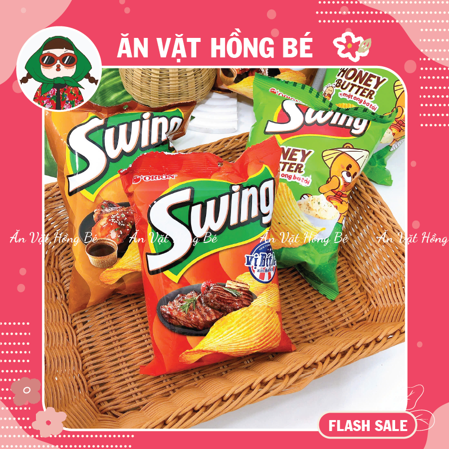 [COMBO 5 PACK] SWING potato chips of all flavors, Orion Snack new ...