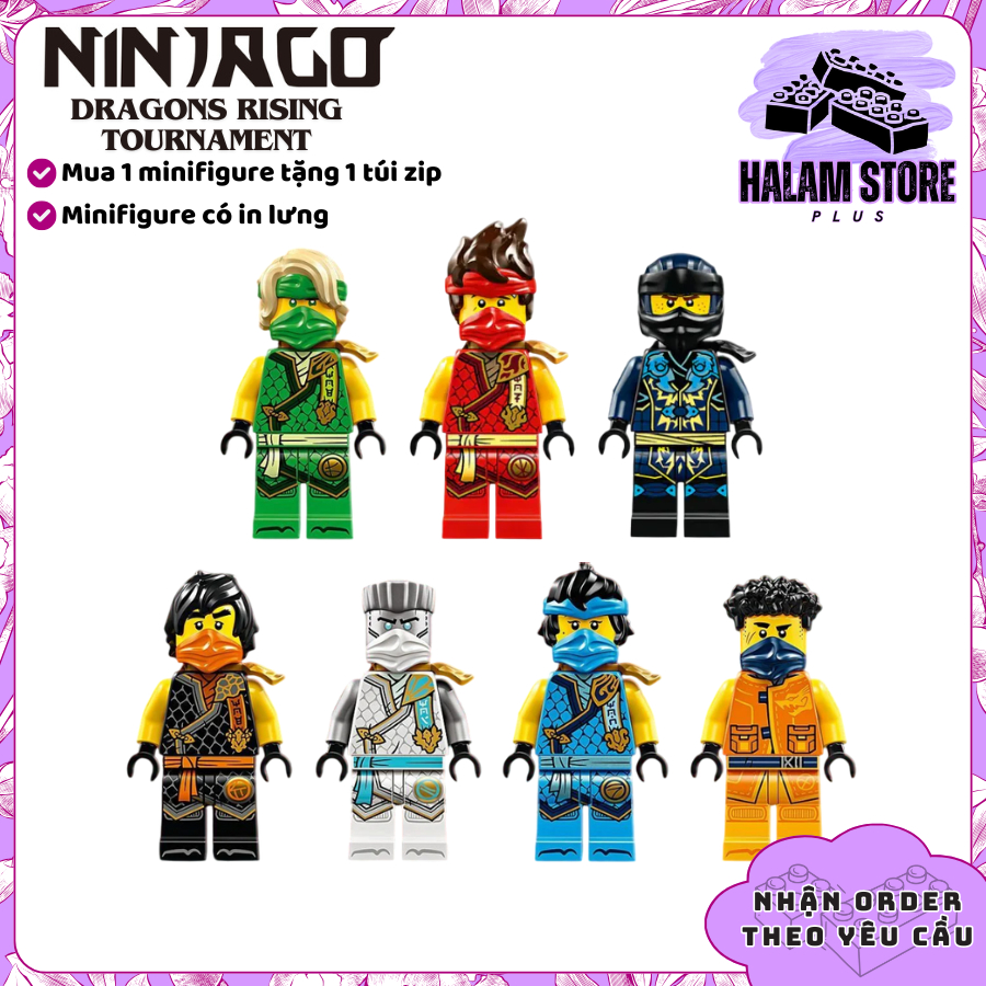 [Halam Store] Ninjago Dragons Rising Tournament ninja minifigures ...