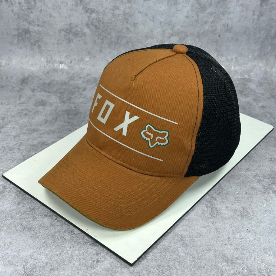 Foxx hat and baseball cap in khaki fabric with mesh, super nice ...