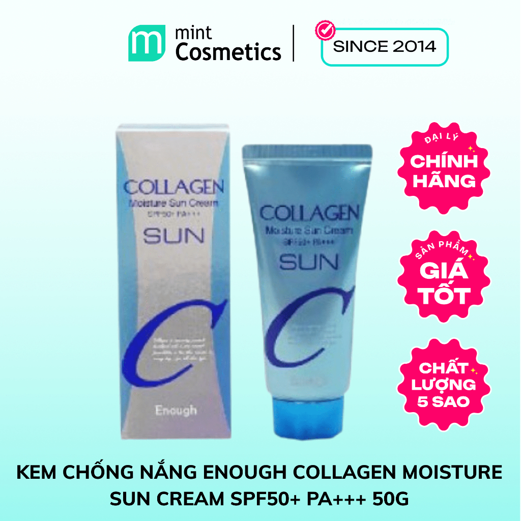 Enough Collagen Moisture Sun Cream SPF50+ PA+++ 50g | Shopee Malaysia
