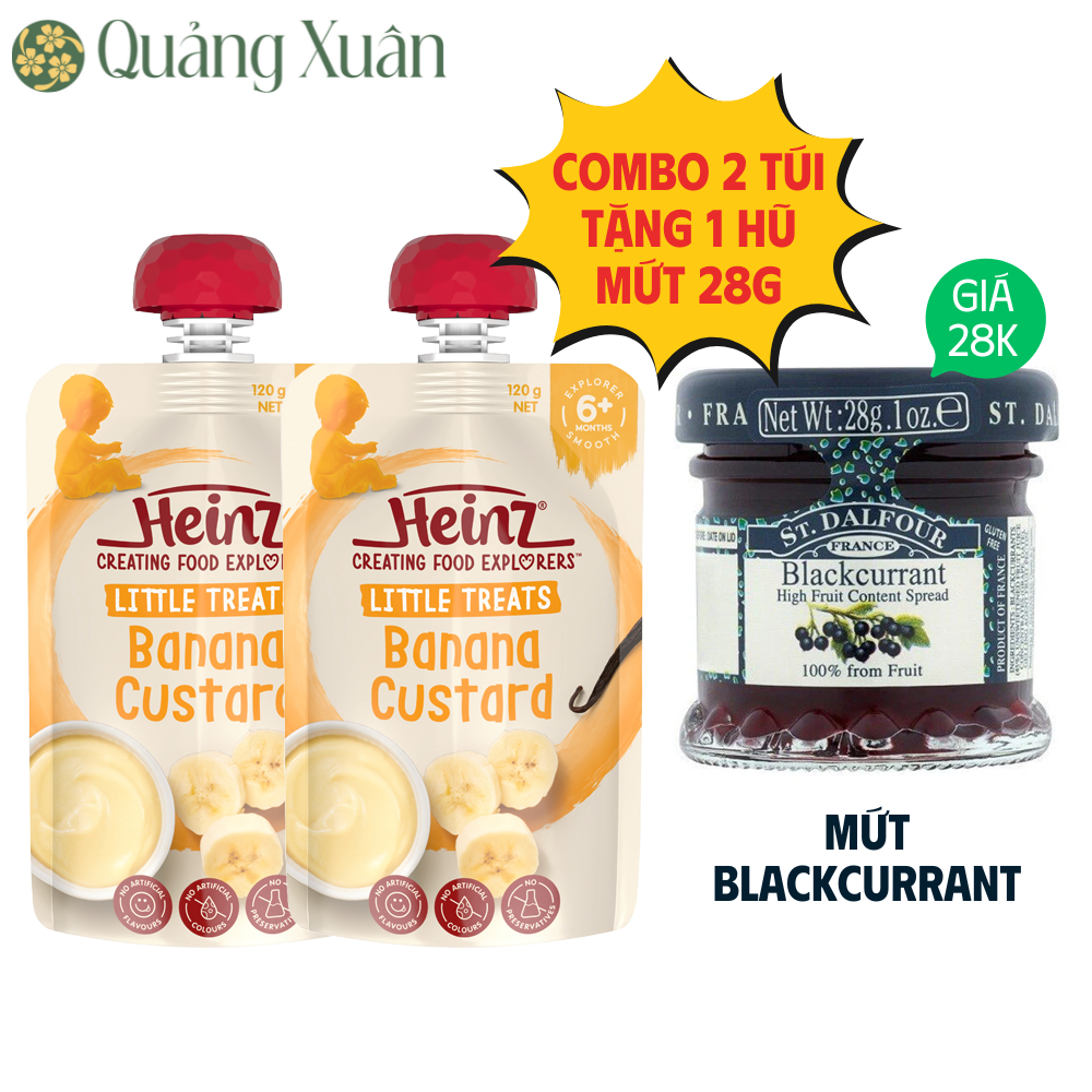 [Expiry date: 07/2026] HEINZ Banana Custard Bag 120g [Heinz milk whey ...