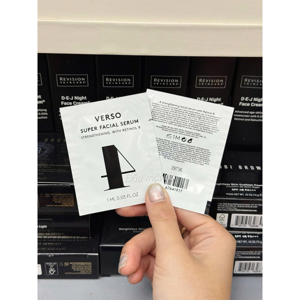 (DMN) Retail 1 pack of Verso sample number 4 - Super facial serum 1ml ...