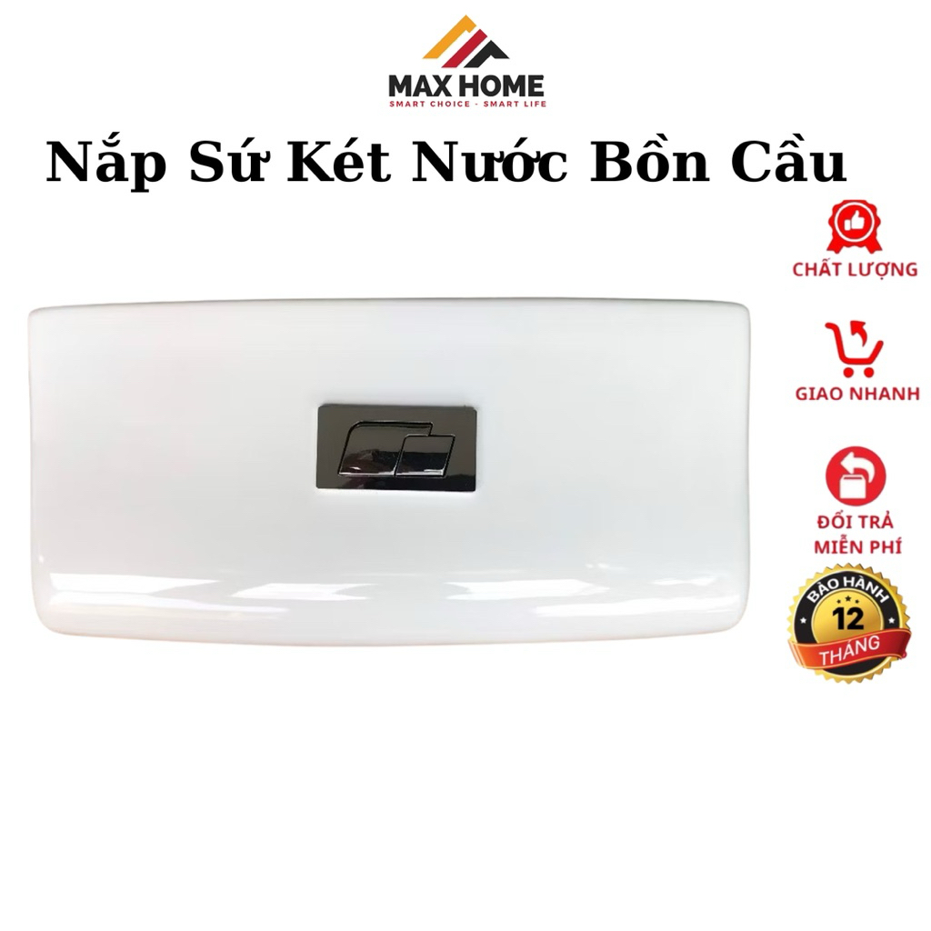 2-Push Tank Ceramic Lid - 1-piece Toilet Water Tank Ceramic Lid ...