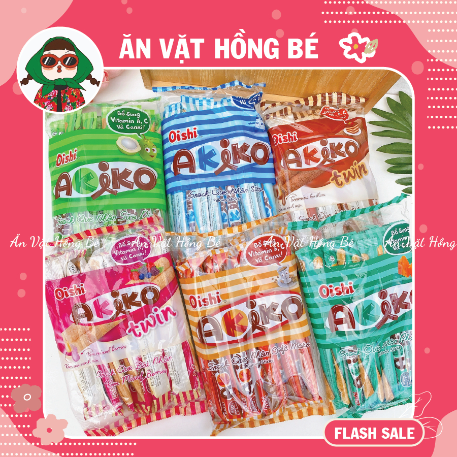 Akiko Oishi Snack Sticks of all flavors, pack of 20 sticks/8g, Akiko ...