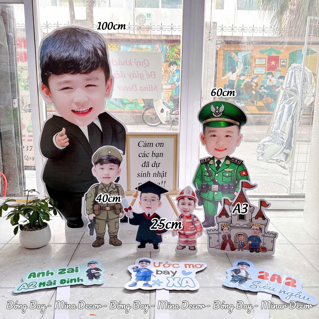 Birthday Chibi 60cm tall, many sizes for boys and girls | Shopee Malaysia