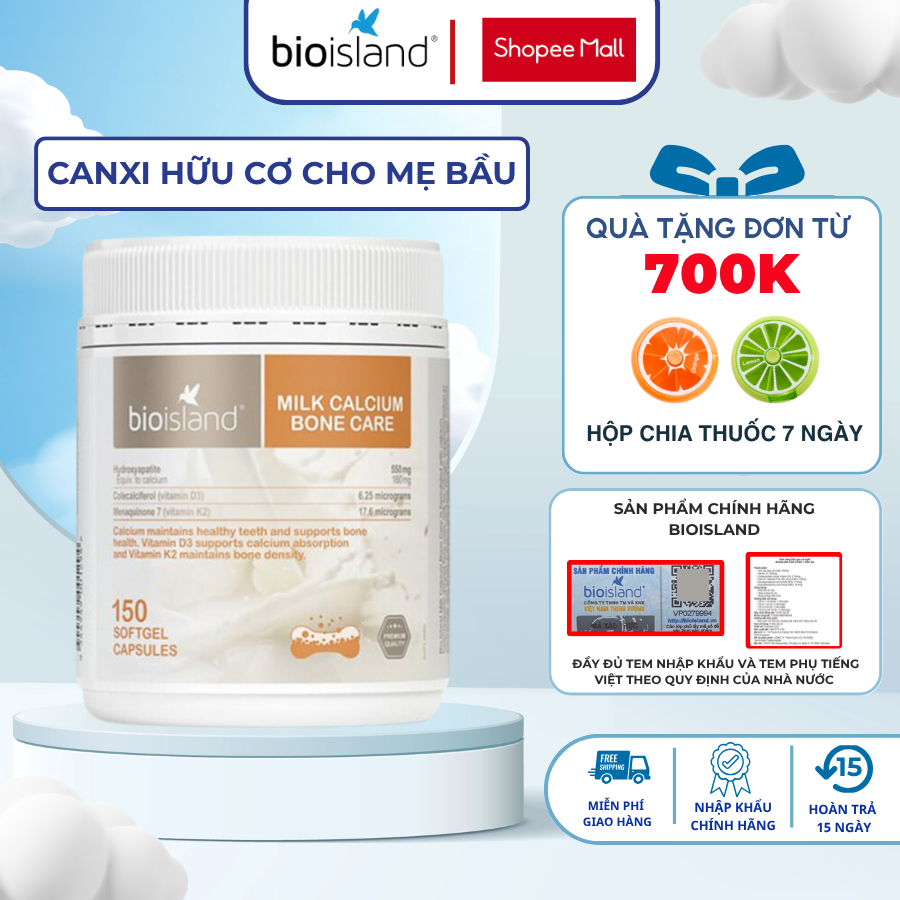 Bioisland Bone Care organic milk calcium for pregnant mothers, calcium ...