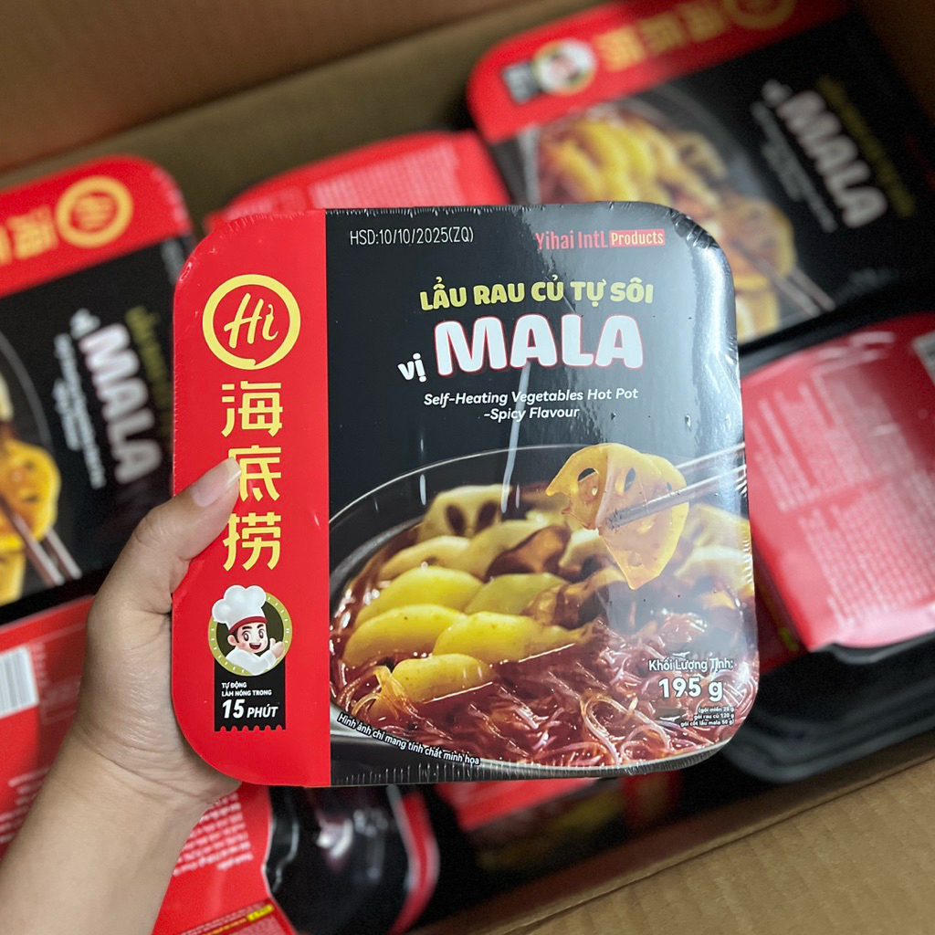 Haidilao Self-Boiling Vegetable Hot Pot Spicy Mala Flavor (195g ...