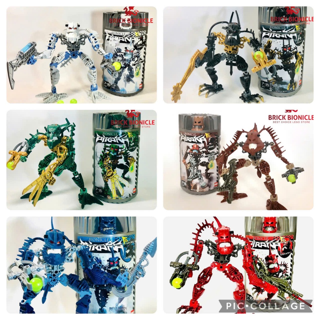 LEGO BIONICLE AUTH - BIONICLE PIRAKA ASSEMBLY TOY - 8900-8901-8902-8904 ...