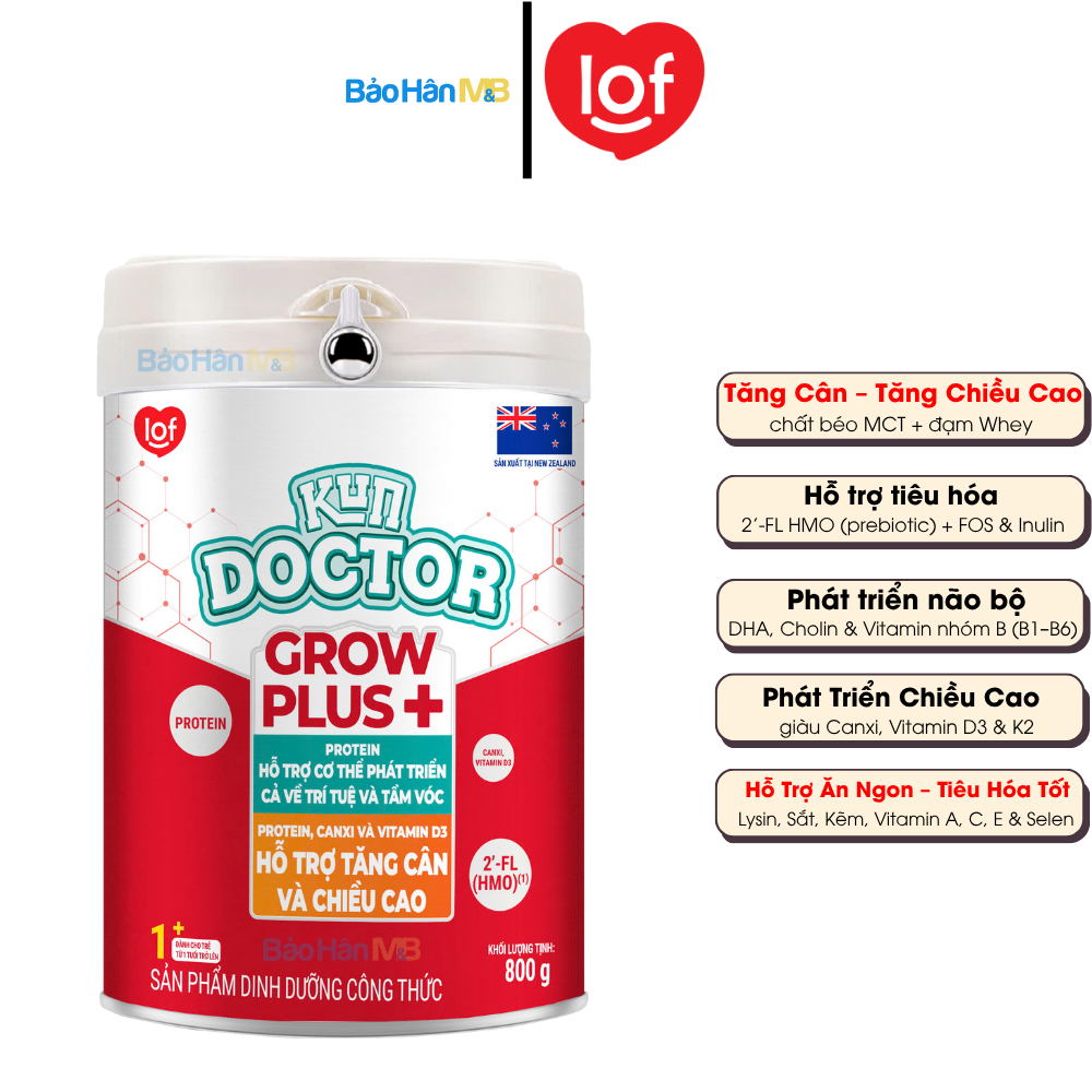 Kun Doctor Grow Plus Powdered Milk - Supports Weight Gain, Height ...