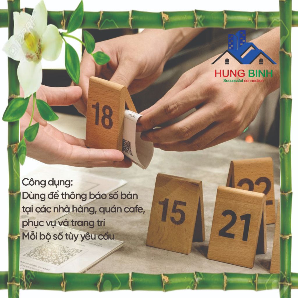 Custom Laser Engraved Table Number Cards for Desk, Table Card Set ...