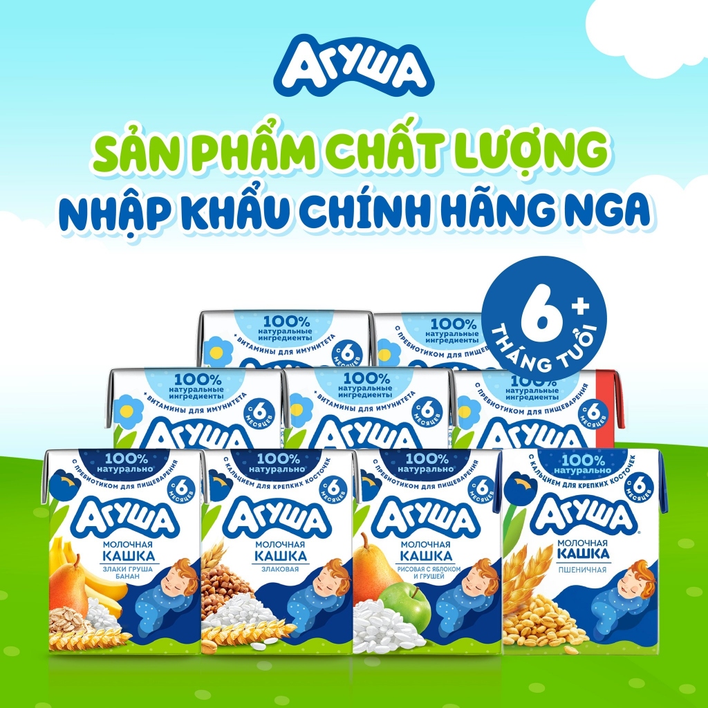 Agusha fresh milk weaning cereal milk day and night supports weight ...