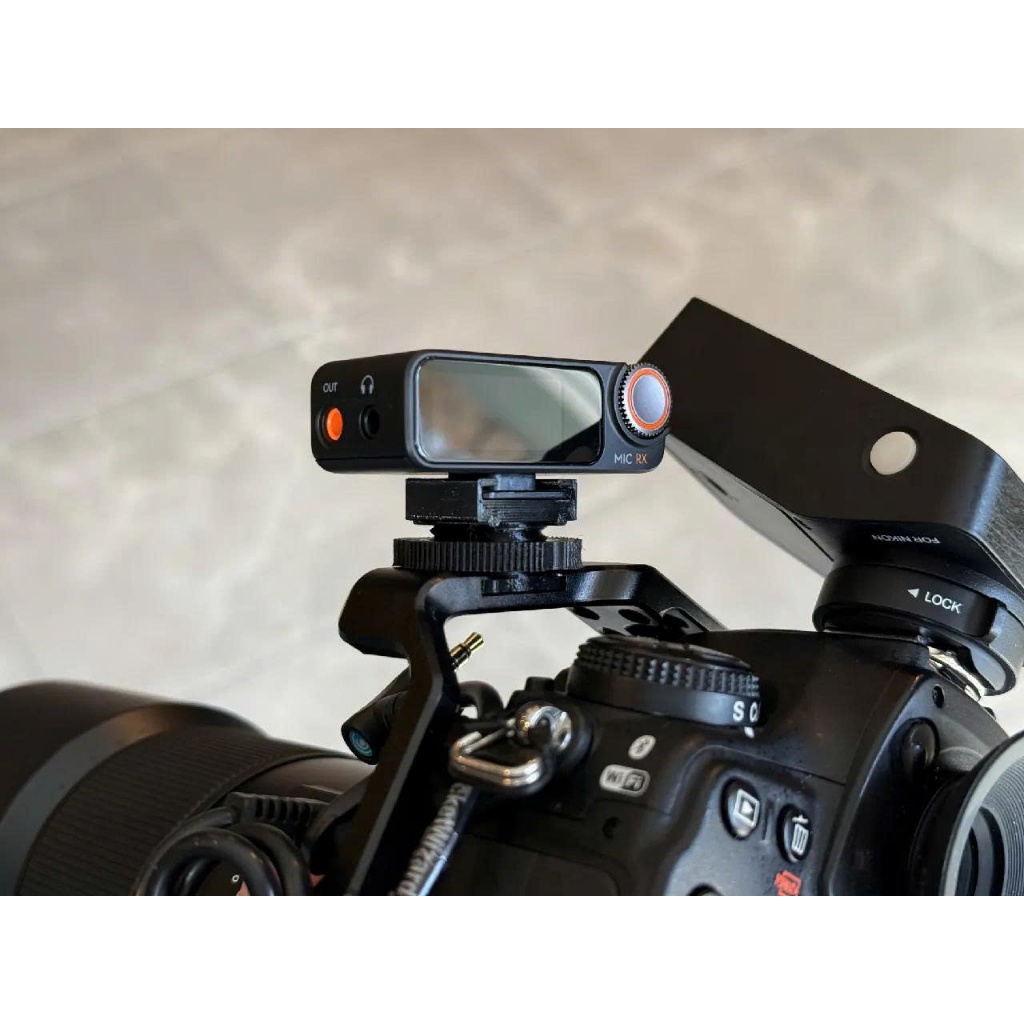 DJI Mic 2 / Mic - Coldshoe/Hotshoe with RX on Rig for DJI Mic 2 / Mic ...