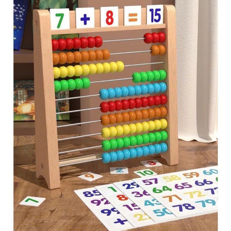 Particle worksheet for children to learn math using the soroban method ...