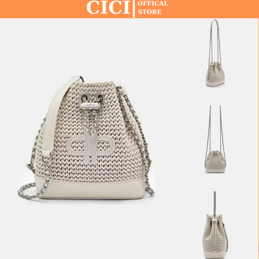 Pero bag with pinch design, new model 2025, woven fabric (pe022 ...