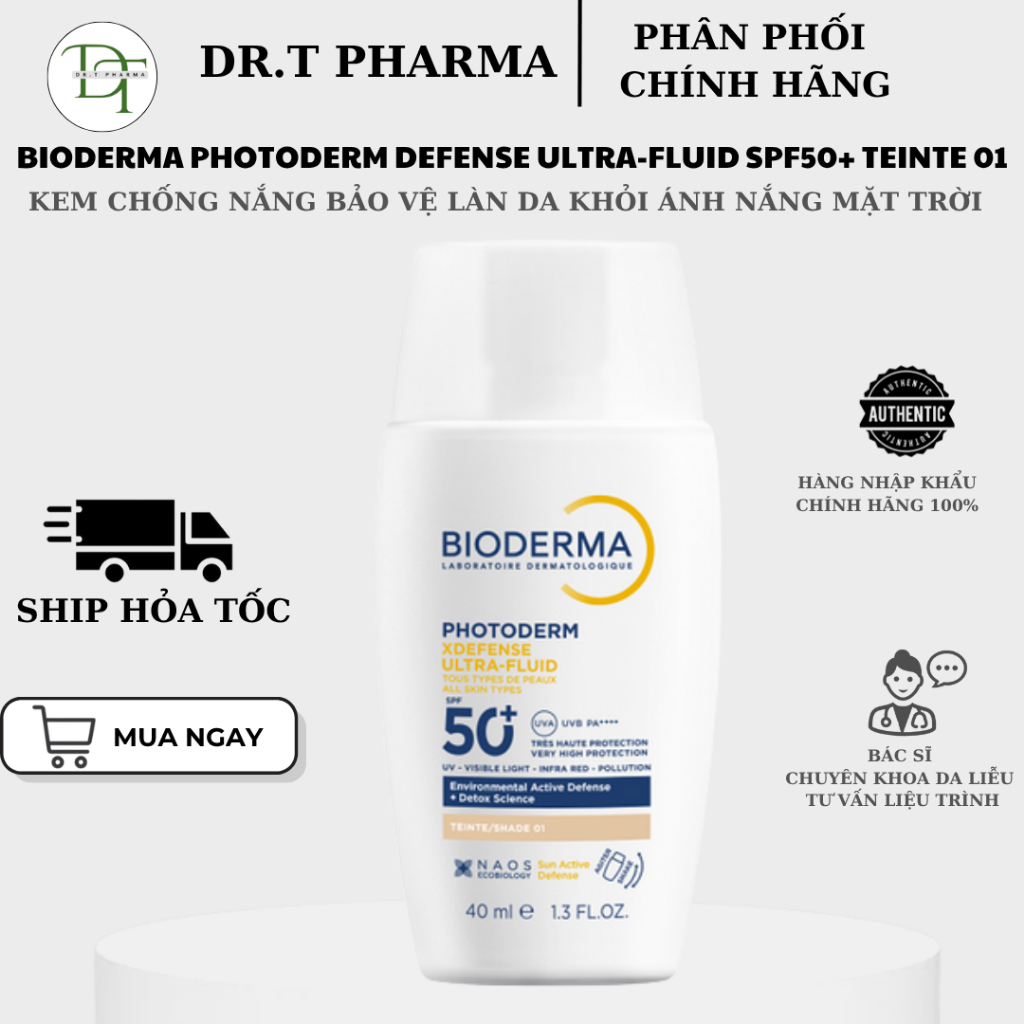 (COMPANY STAMP) Bioderma Photoderm XDefense Ultra Fluid Sunscreen SPF50 ...