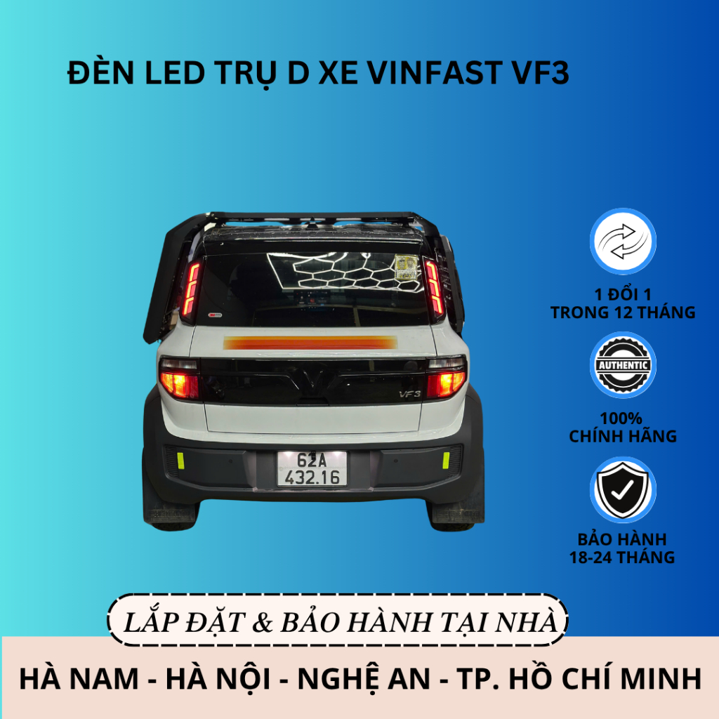 Vinfast VF3 D-pillar Led light | Genuine Warranty | Shopee Malaysia