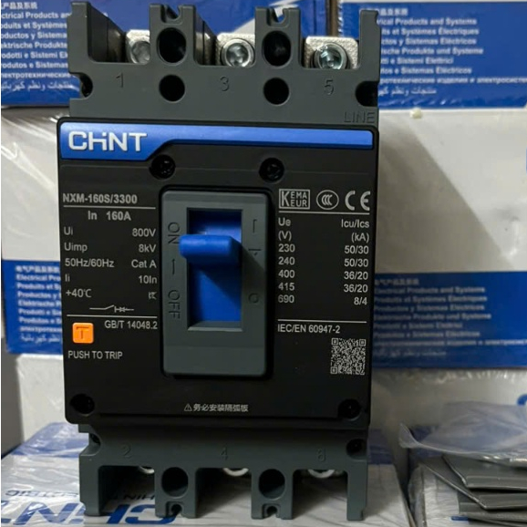 Aptomat MCCB Chint 3p NXM-160S/250S-160A-180A-200A-250A | Shopee Malaysia