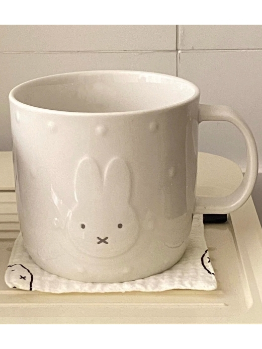 【400ml】Miffy Cute Rabbit Ceramic Cup – Milk, Coffee, Water Cup – Large ...