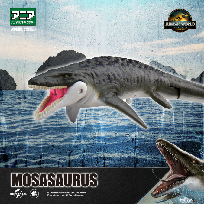 ANIA Jurassic World Rebirth Mosasaurus Fullbox Underwater Dinosaur ...