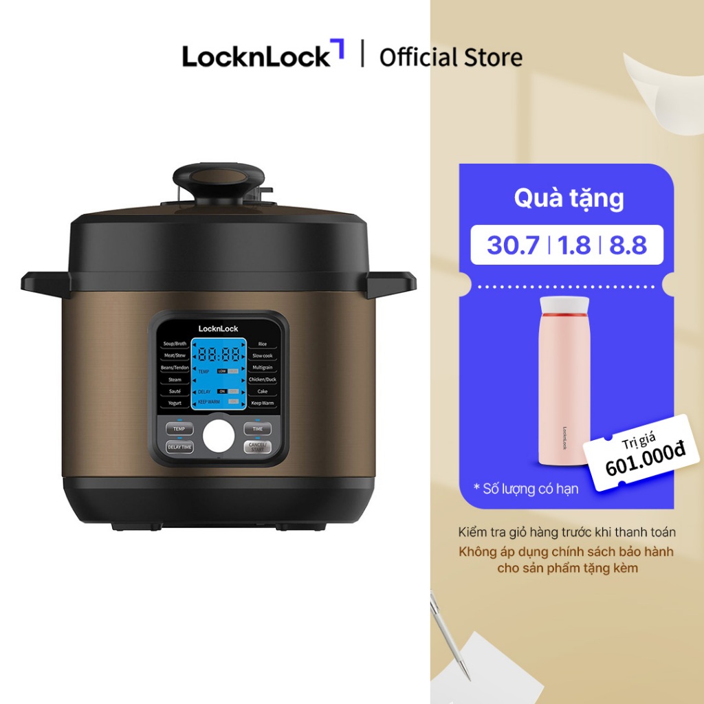 Multifunctional Electronic Pressure Cooker Lock&Lock Pressure Cooker 6L ...