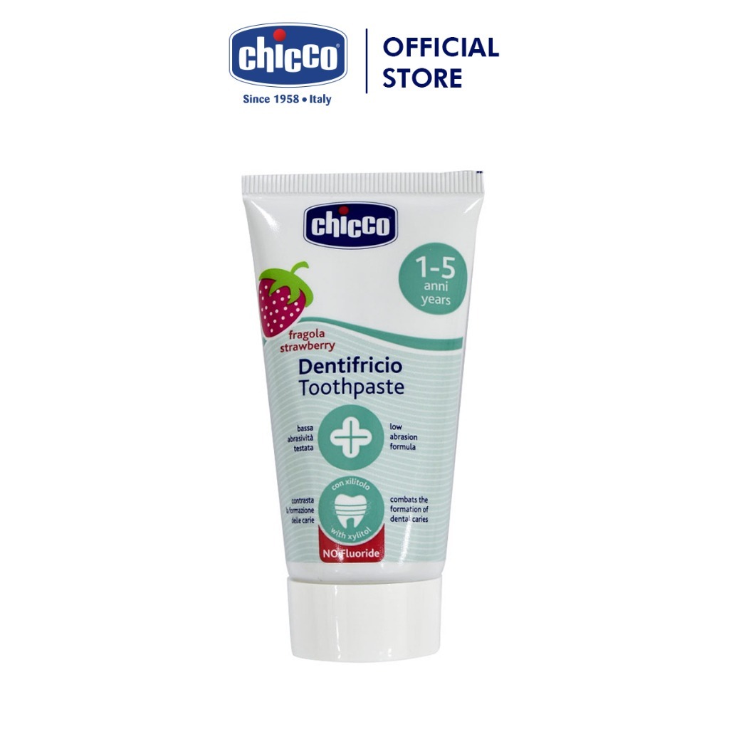 Chicco toothpaste strawberry flavor 15ml for babies | Shopee Malaysia