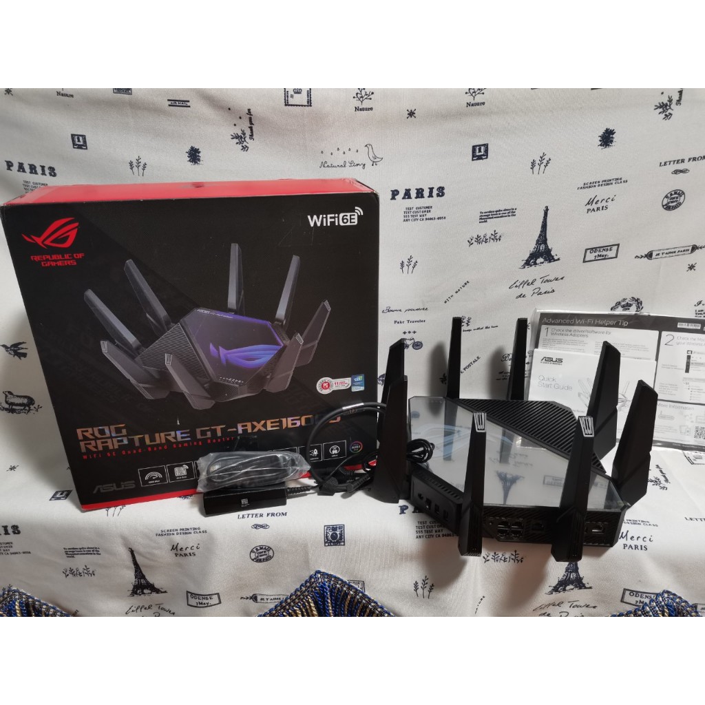 Used - ASUS ROG Rapture GT- AXE16000 Quad-Band Wifi Router | Shopee ...