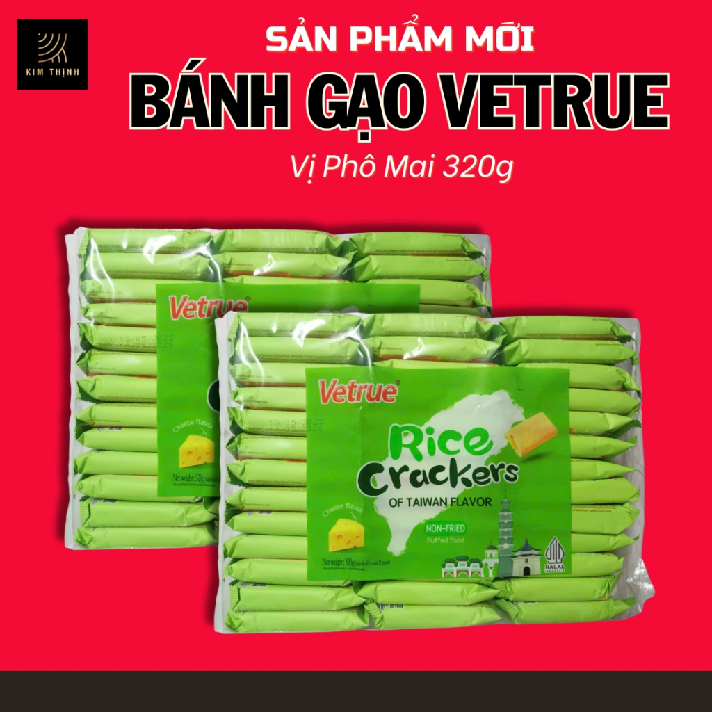 (Combo of 5 packs of 300g) Vetrue Rice Cake Rolls 5 Flavors - Non-Fried ...