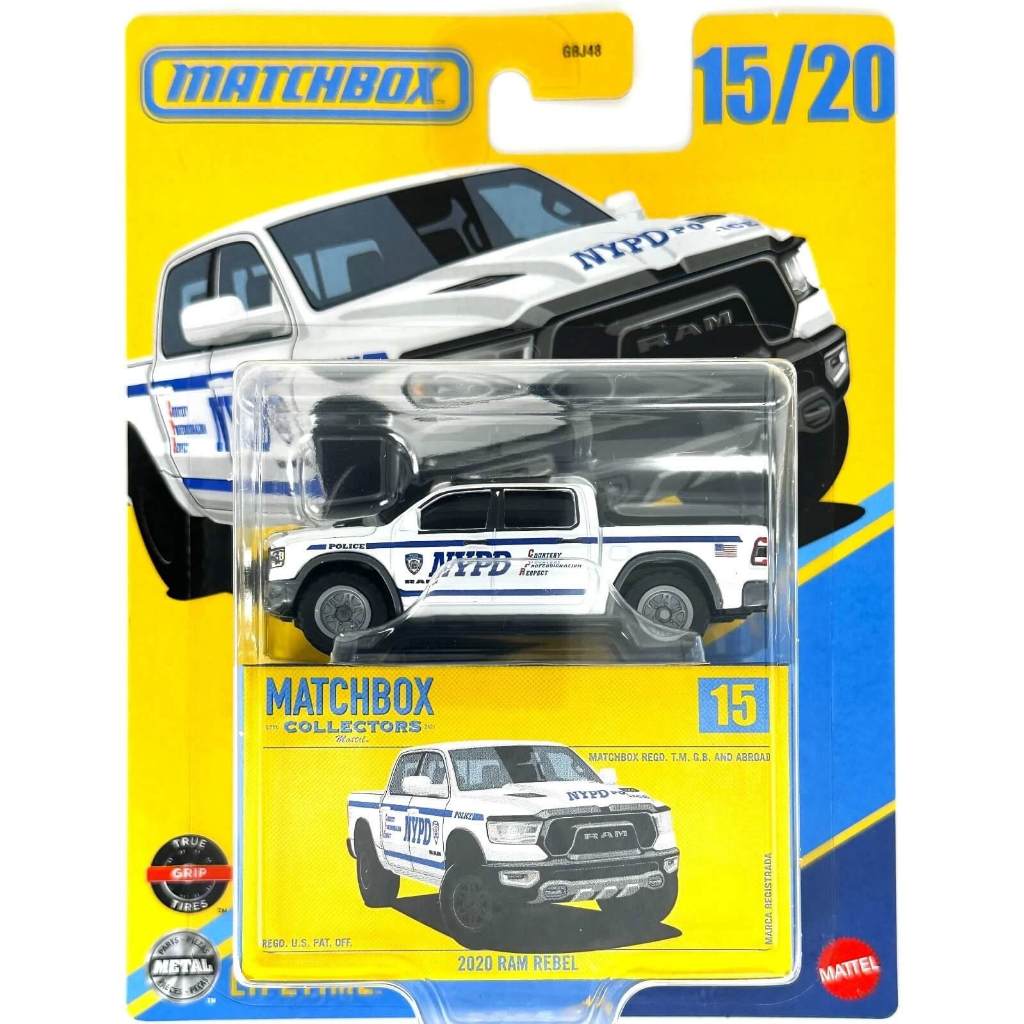New York Matchbox Collectors 2020 RAM Rebel NYPD Police Pickup Truck ...
