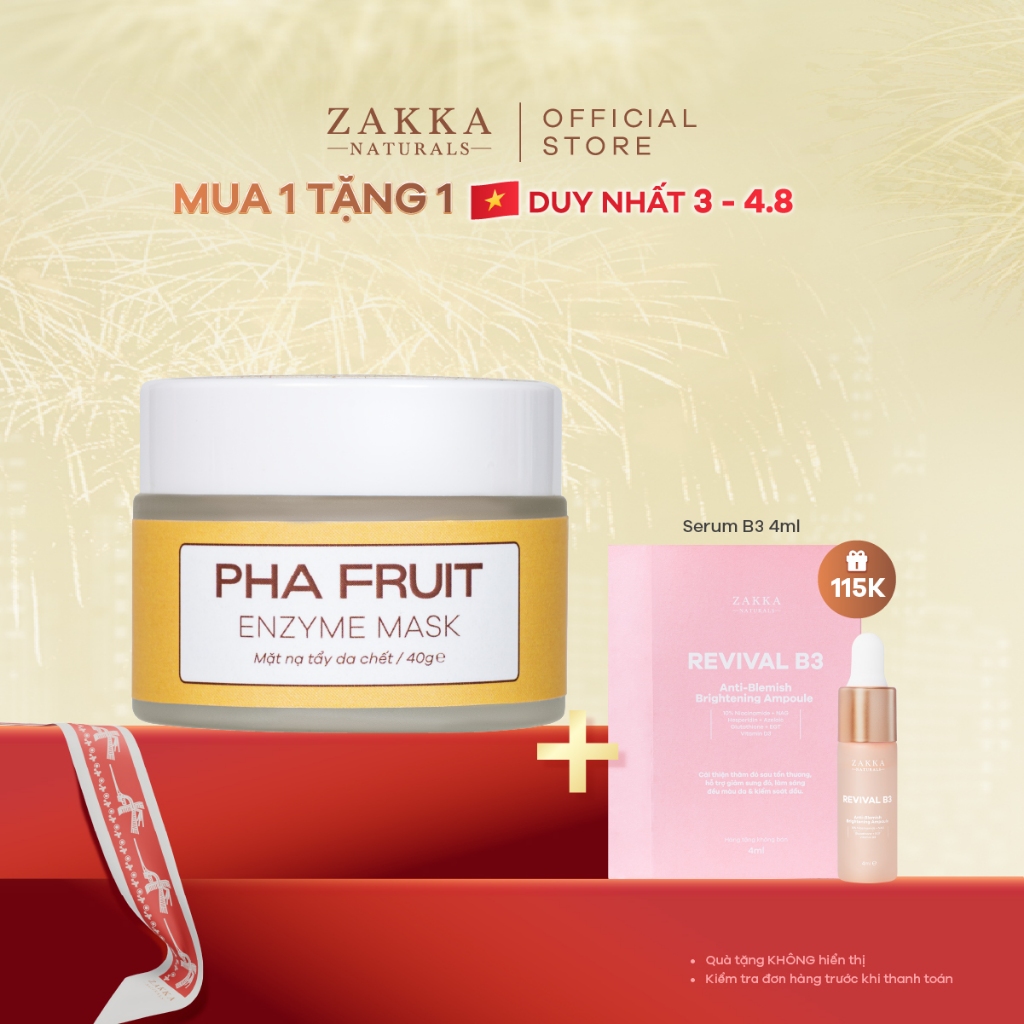 Zakka Naturals Fruit Enzyme Mask Supports Skin Cleansing and Softening ...