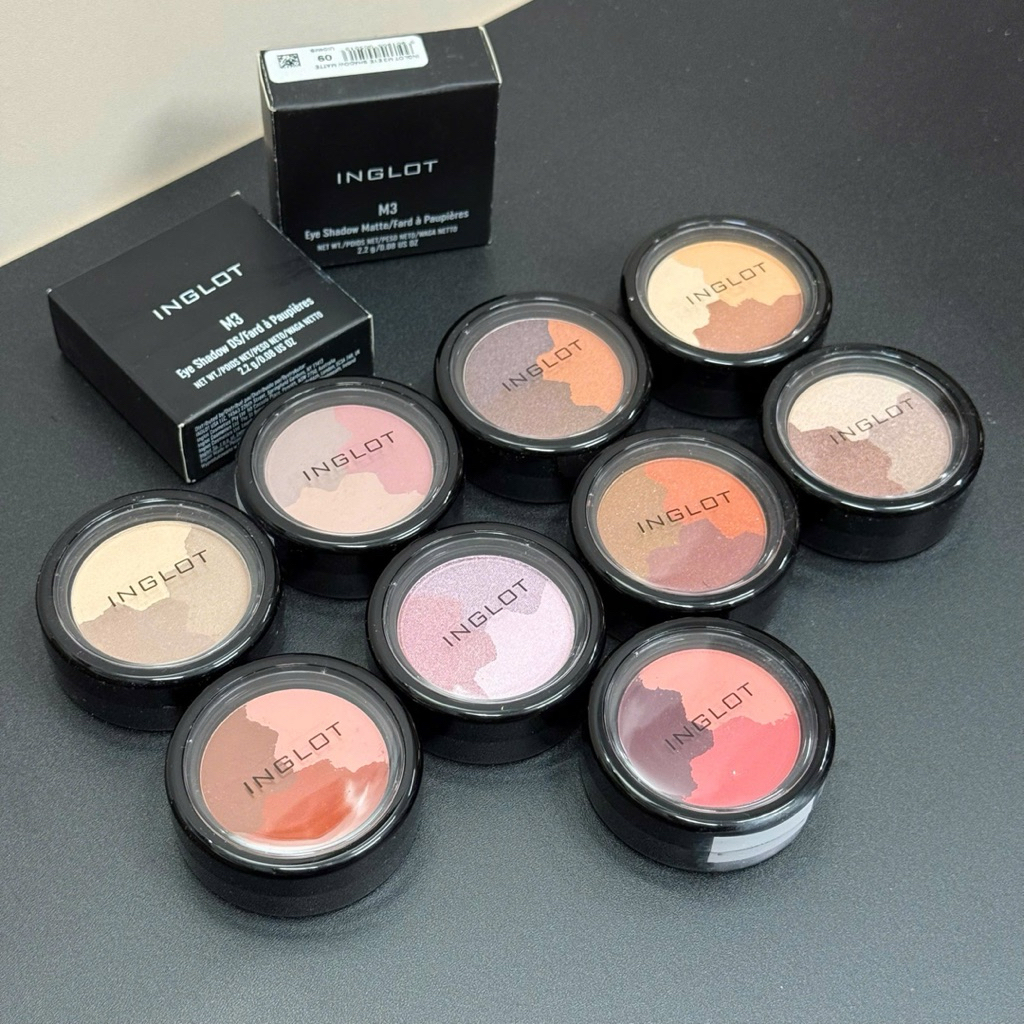 Inglot M3 Eye Shadow 3-panel eyeshadow palette with multi-effect Matte ...