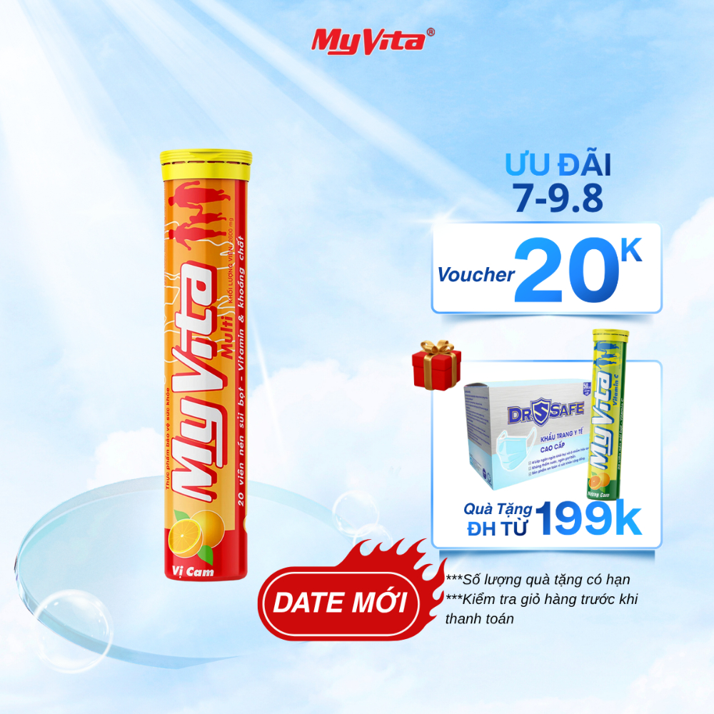 Myvita Multi TPBVSK effervescent tablets supplement vitamins and ...