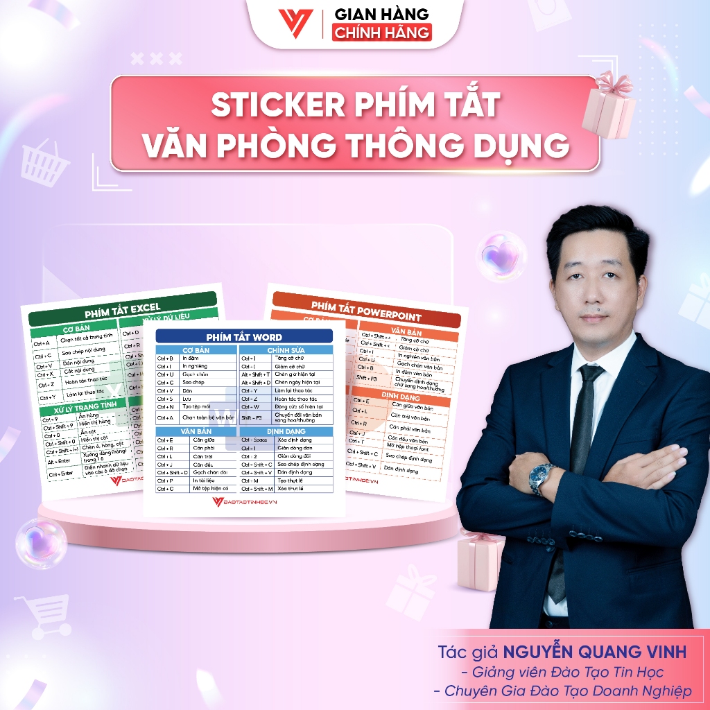 Excel Word Powerpoint Shortcut Sticker INFORMATICS TRAINING Office ...