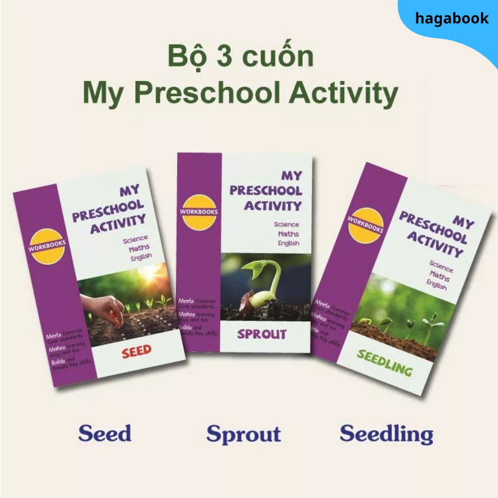 Book - My Preschool Activity - set of 3 books in A4 size | Shopee Malaysia