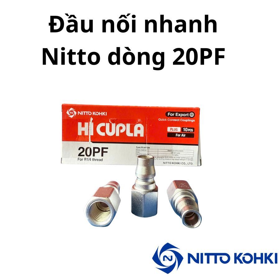 Nitto Kohki 20PF Hi-Cupla Quick Coupling – 1/4′′ Female Thread, Made in ...
