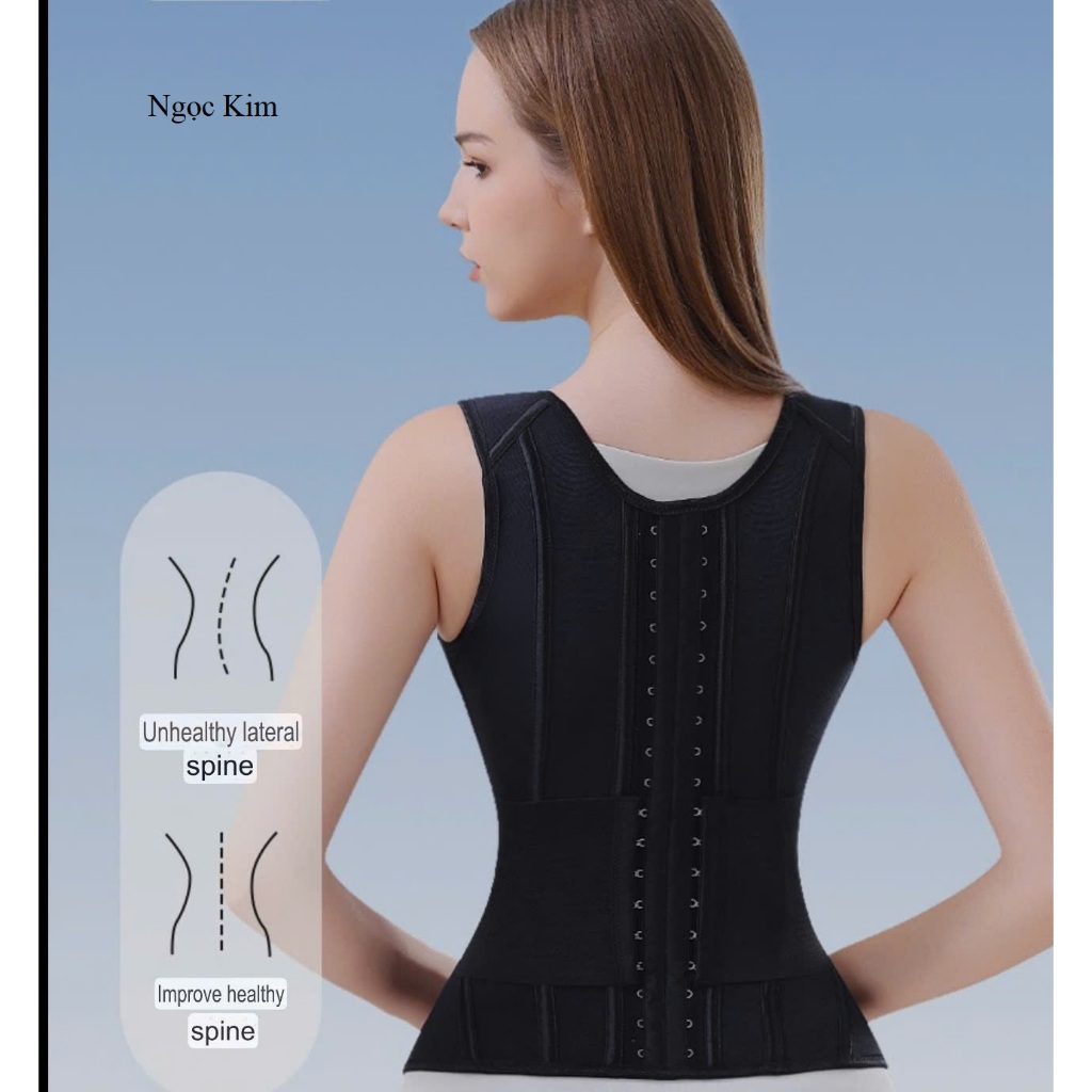 Bone Shirt Shapes Waist, Back, Shoulders, Anti-Humpback, Reduces Belly ...