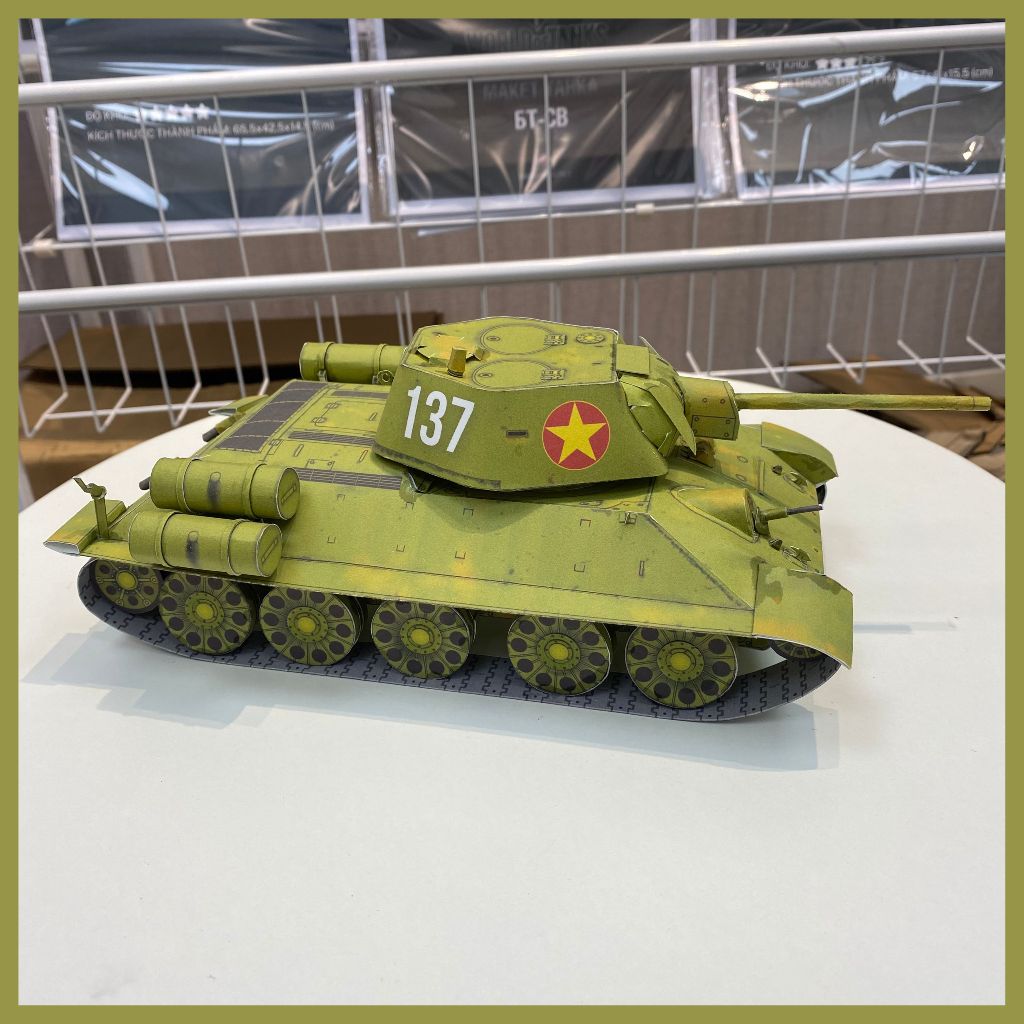 Paper Model Tank T-34 Brand Number 137 Lu Doan 203 - Armored Tank ...