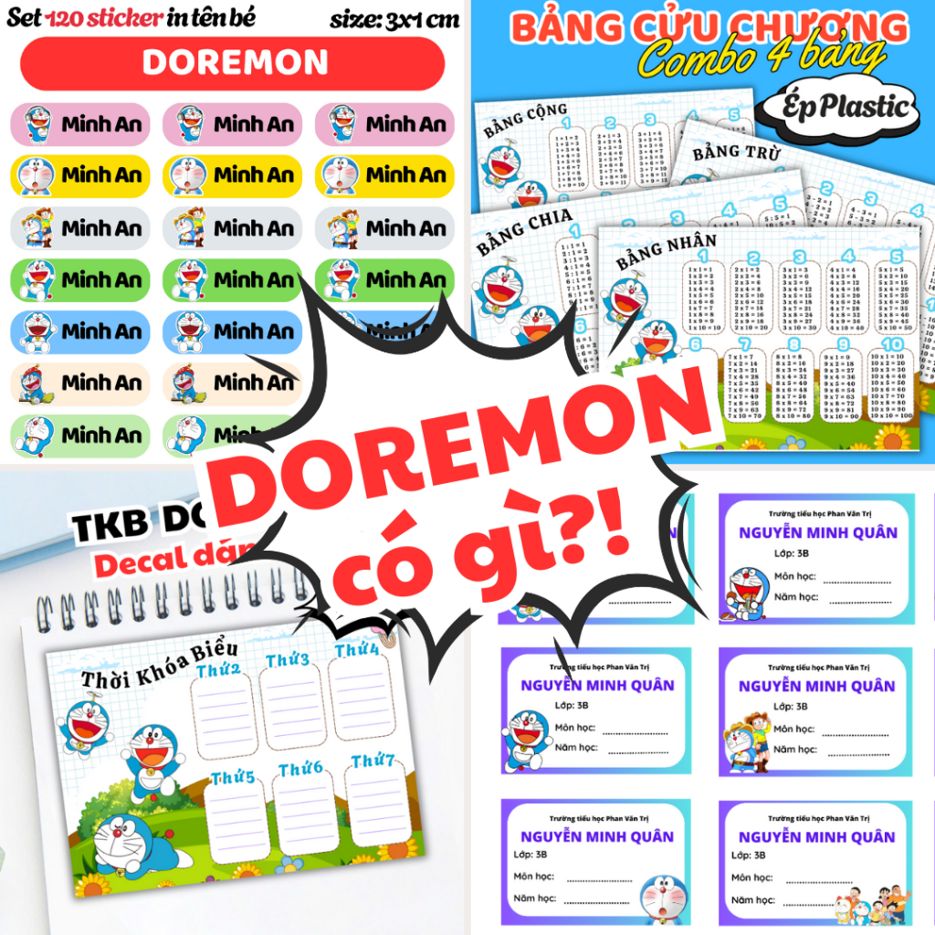 What is DOREMON? (Notebook labels, book labels, nameplates, Timetables ...