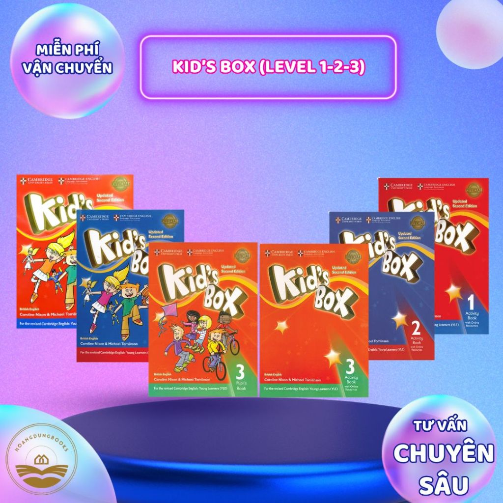 English book - Kid's box updated 2nd edition level 1-2-3 (combo pupil ...