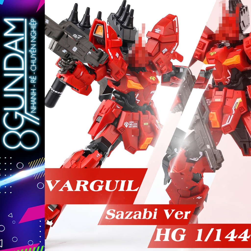 HG Star-688 Varguil Sazabi Color Assembly Model. (free water decal ...