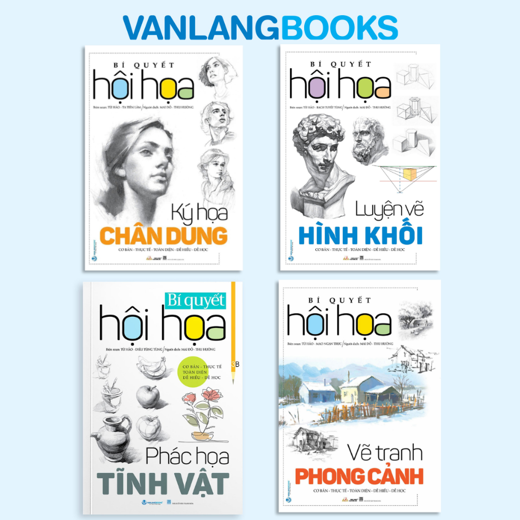 Book set of 4 SECRETS OF PAINTING: Still Life Sketching, Portrait ...