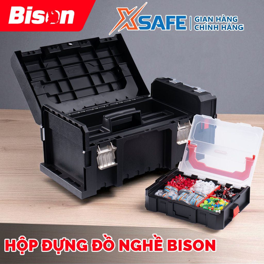 Bison 21inch BS 3IN1 Tool Box511001 Virgin plastic, aluminum handle ...