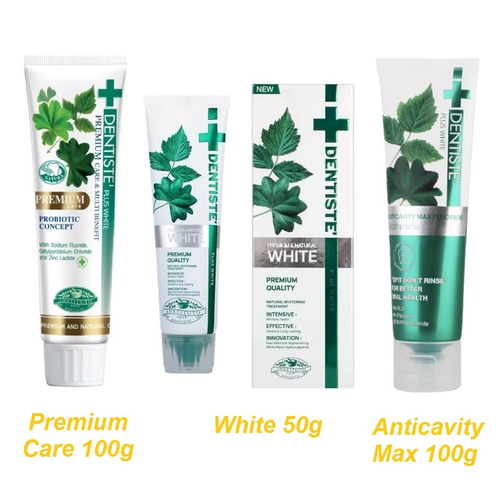 Dentiste Plus White Herbal Toothpaste 50g - 100g - Thailand | Shopee ...