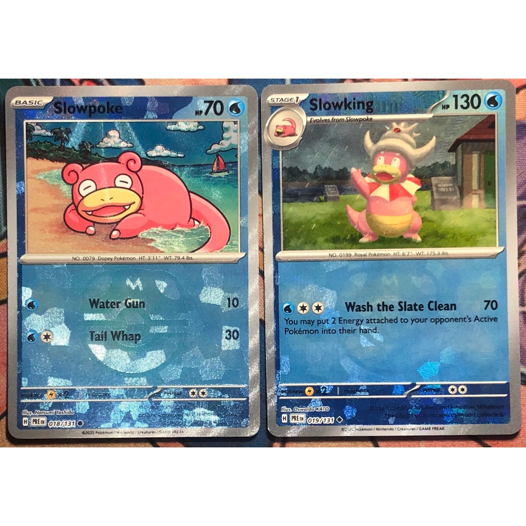 [KW2 Pokemon] [EN] Combo 2 Slowpoke Cards 018/131, Slowking 019/131 ...
