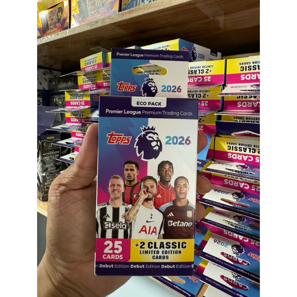 [ Eco Pack 27 Cards ] Topps Premier League Eco Pack 2026 25/26 Football ...