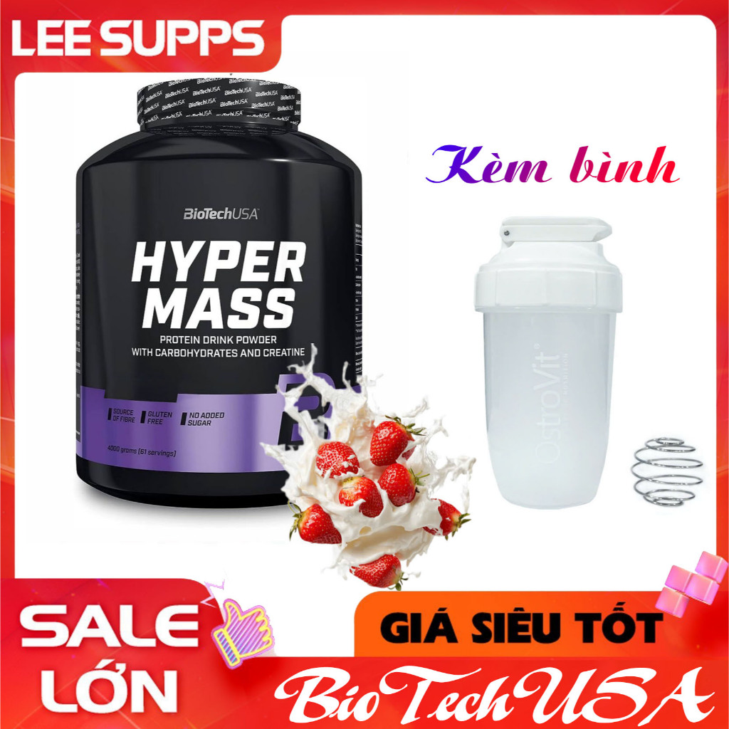 Hyper Mass BiotechUSA Weight Gain Milk 2kg – Premium Mass Gainer ...