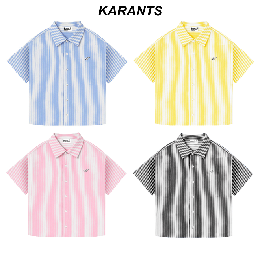 Karants Form Boxy Metal Logo Plain Shirt Premium Oxford Fabric for Men ...