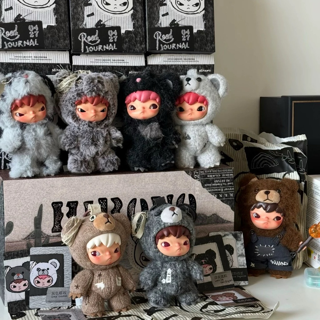 [Genuine] Hirono Road Journal Series blind box teddy bear keychain ...