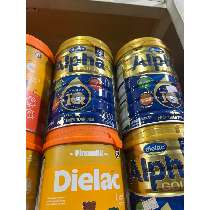 Vinamilk Dielac Alpha Gold Powdered Milk No. 2 - Tin Box 800g [6-12 ...